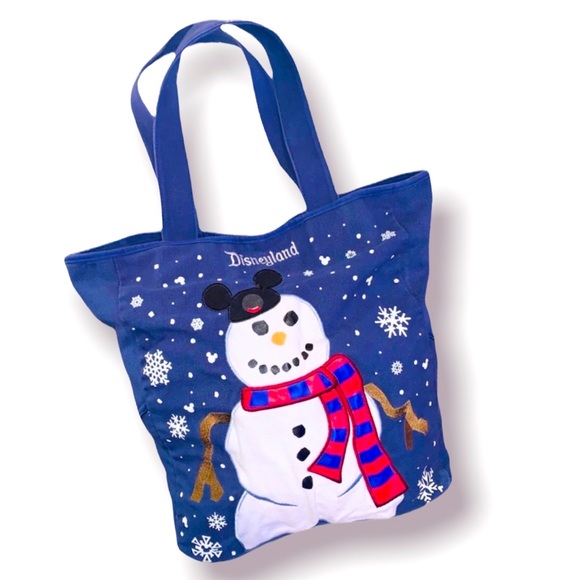 Disney | Bags | Disneyland Snowman Christmas Tote Purse | Poshmark